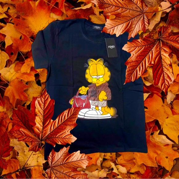 Fendi | Tops | Nwt Fendi Szl Garfield Graphic Tshirt | Poshmark